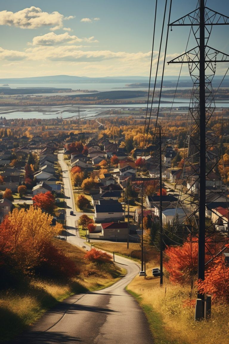 The Pylons and Landscapes of a Small Town
