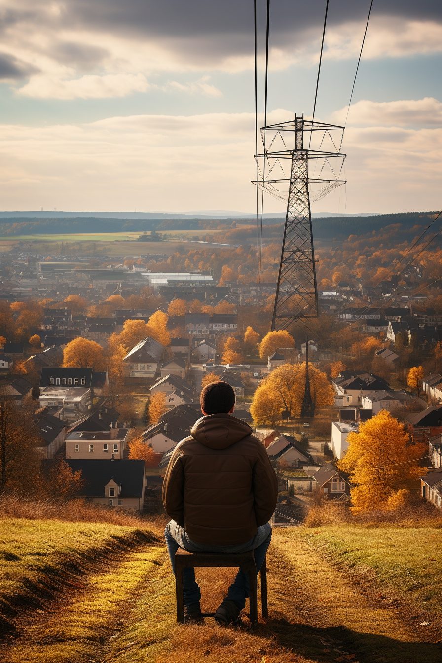 The Pylons and Landscapes of a Small Town