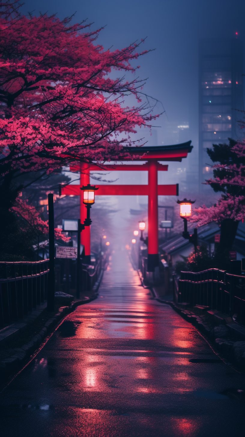 The Torii Gates – Neon Noir Aesthetics
