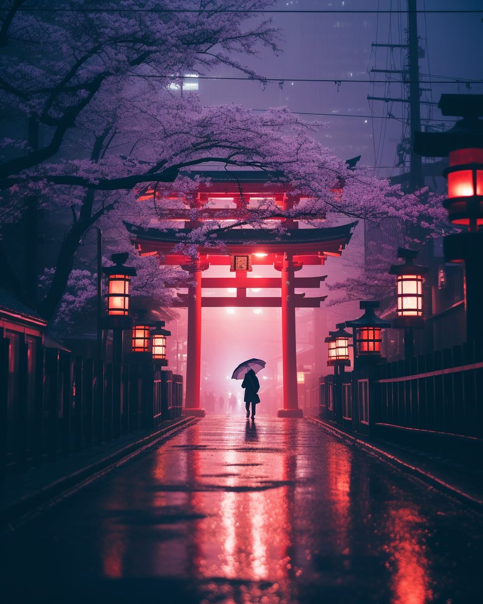 The Torii Gates – Neon Noir Aesthetics
