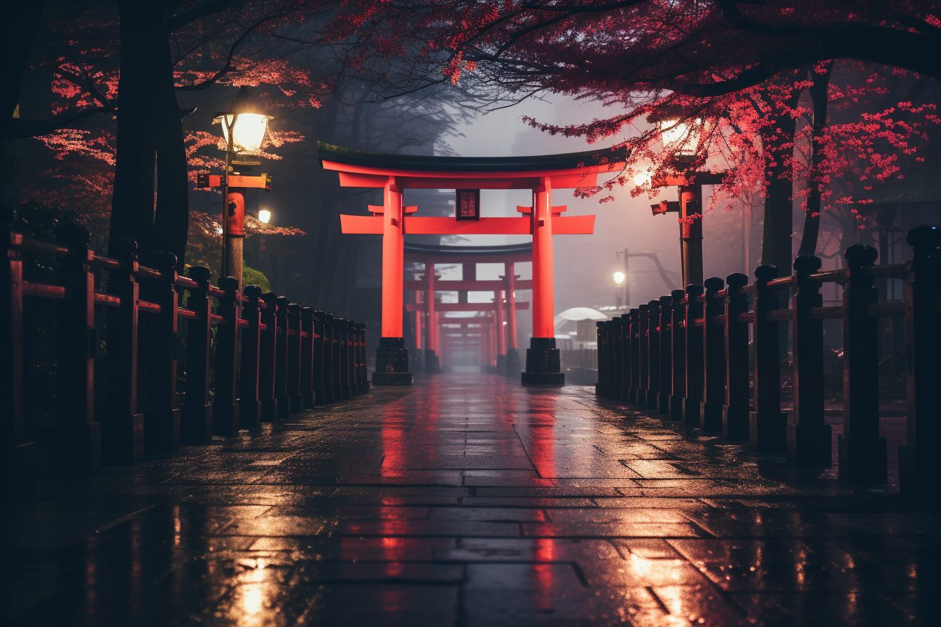 The Torii Gates – Neon Noir Aesthetics