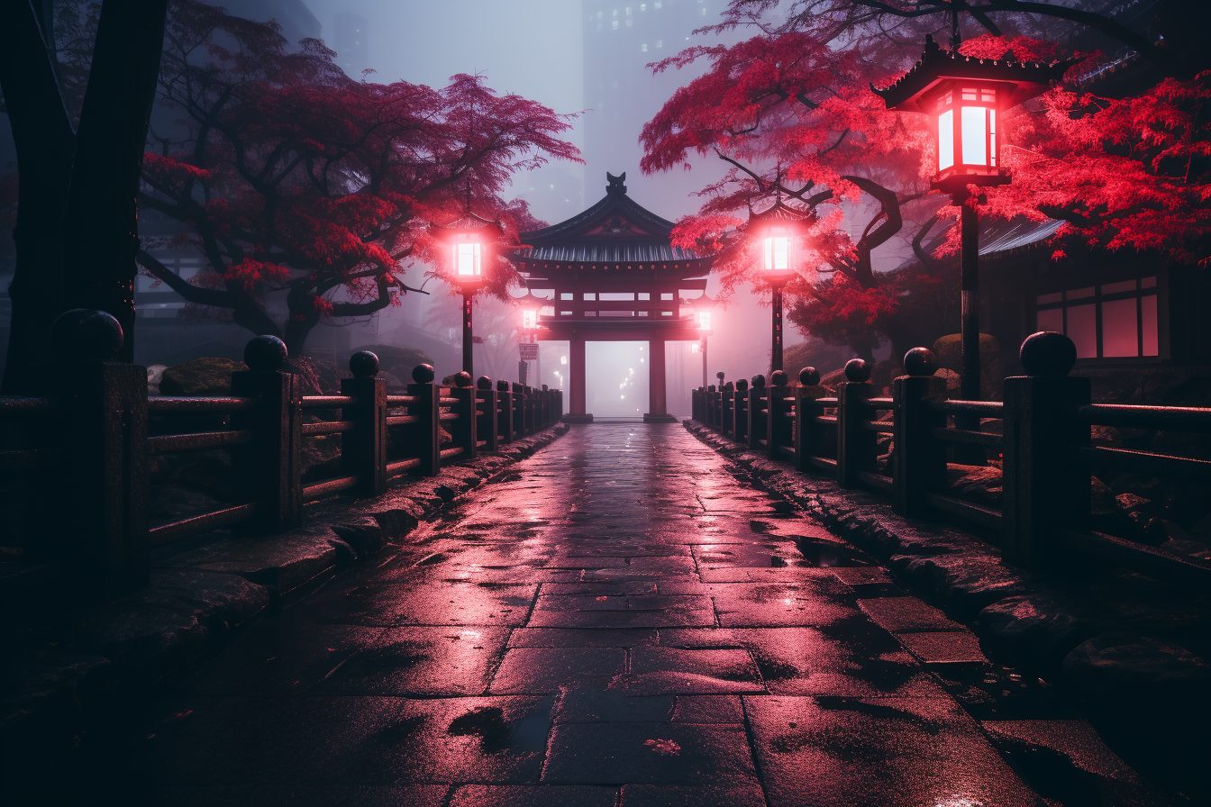 The Torii Gates – Neon Noir Aesthetics