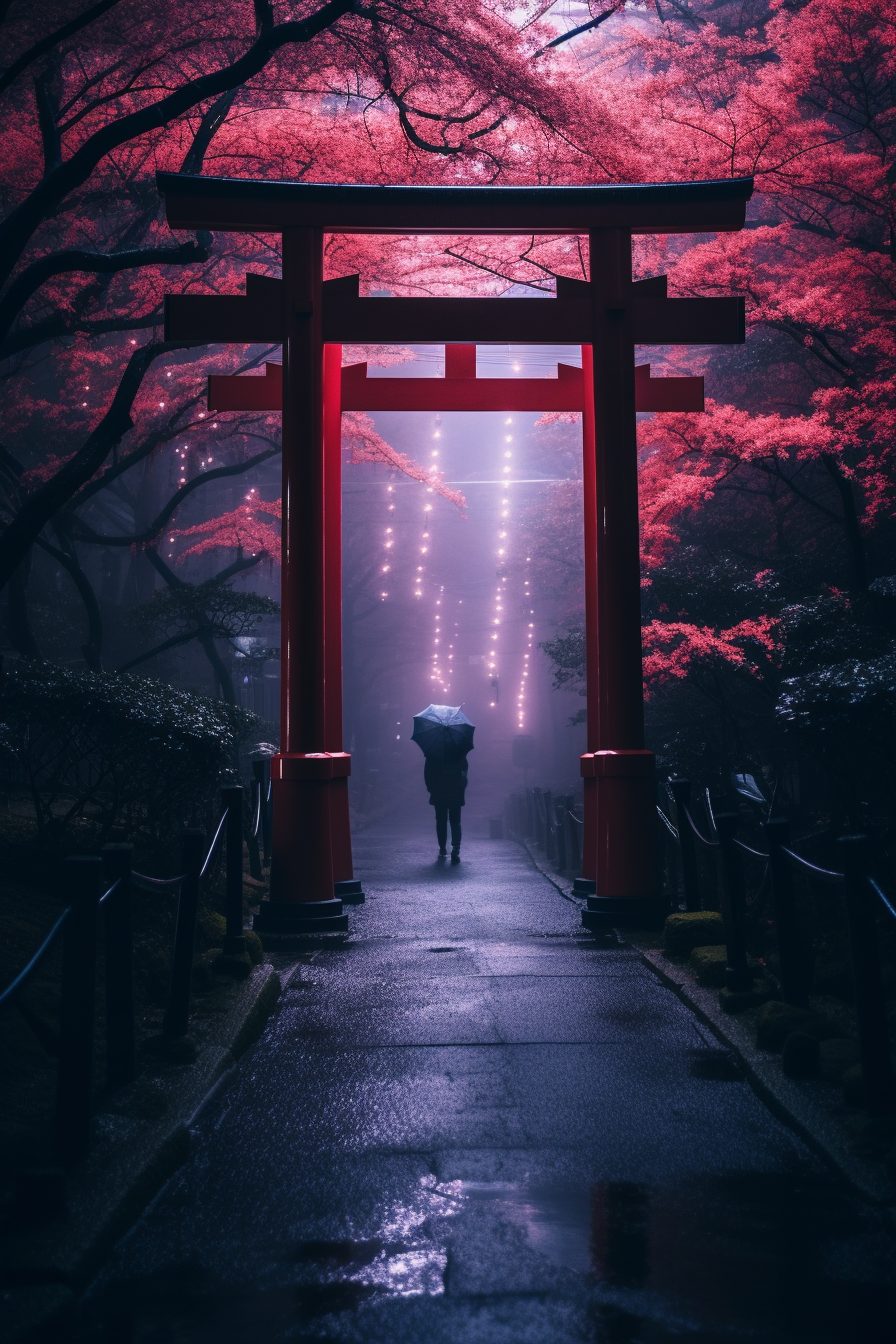 The Torii Gates – Neon Noir Aesthetics