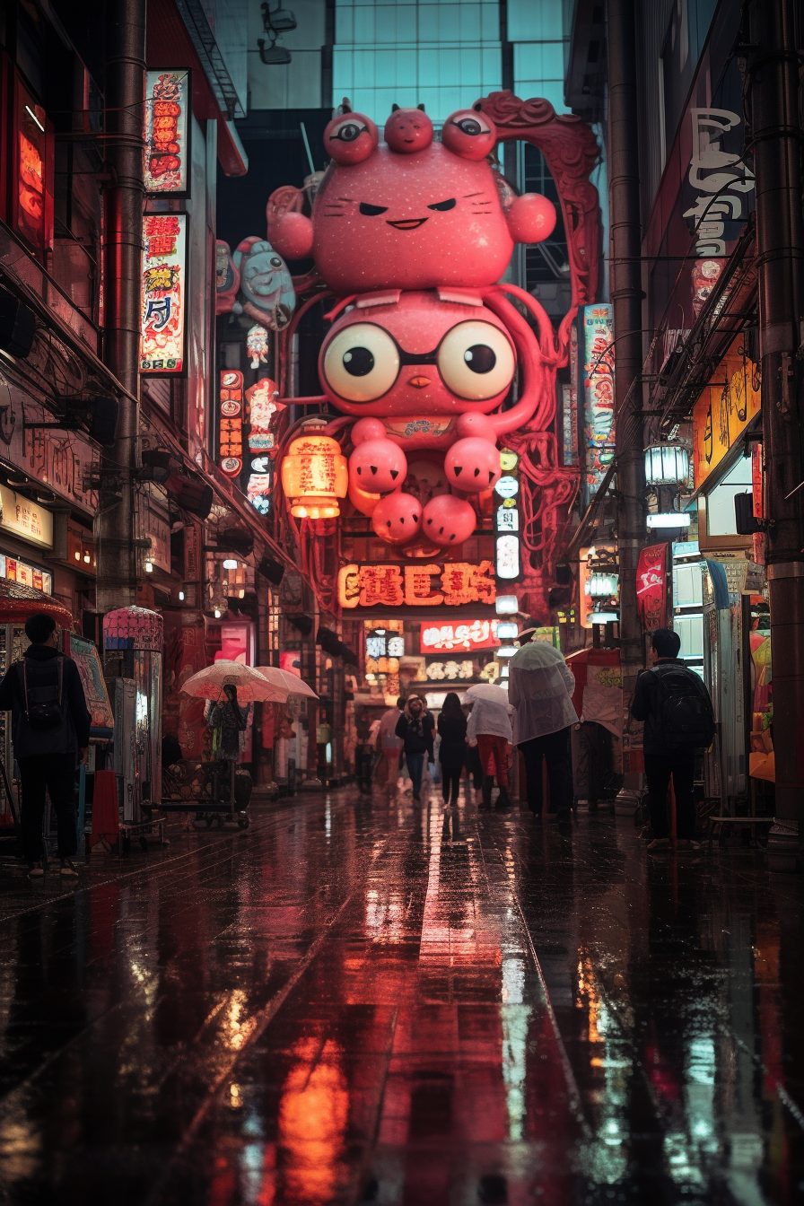 The Vivid Colors of Osaka Streets