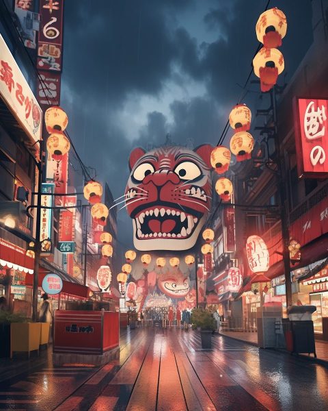 The Vivid Colors of Osaka Streets