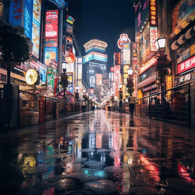The Vivid Colors of Osaka Streets