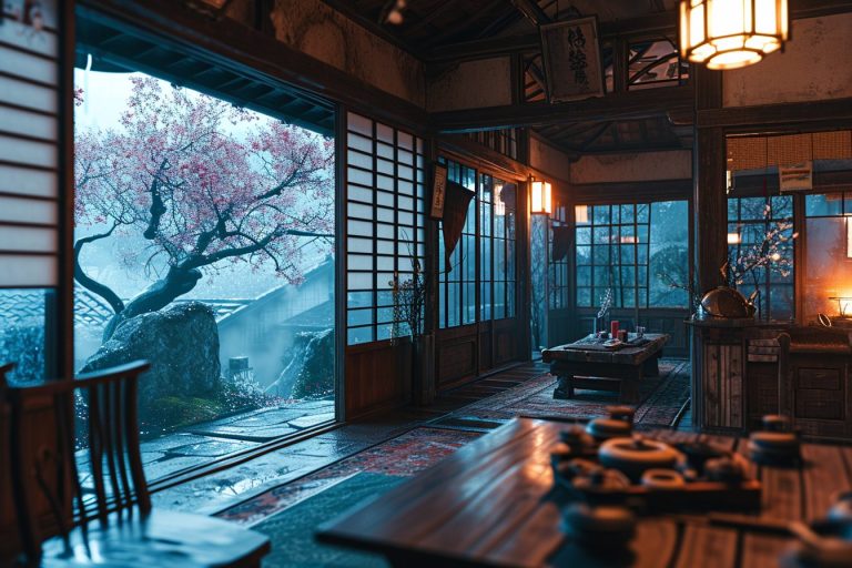 Traditional Machiya-Style House Interiors