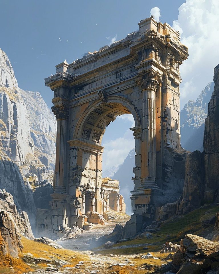 Triumphal Arch the Majestic Monumental Structure