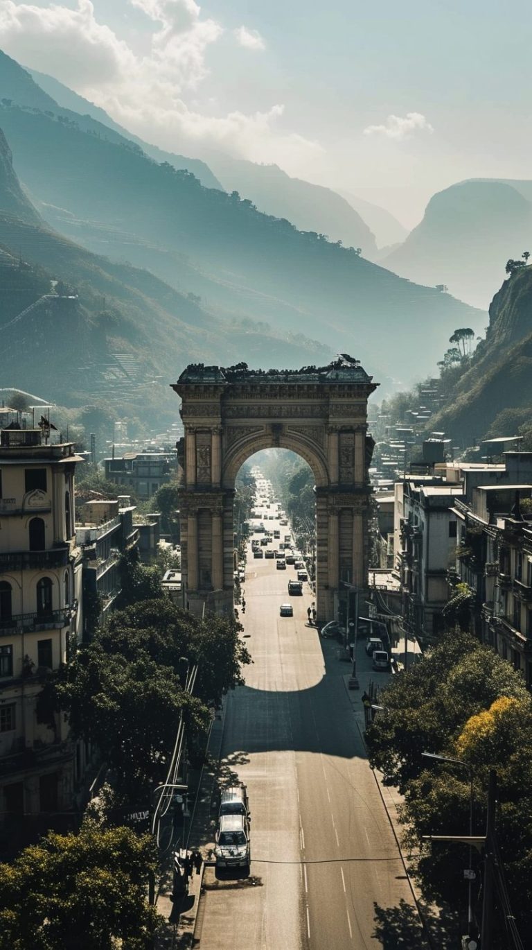 Triumphal Arch the Majestic Monumental Structure