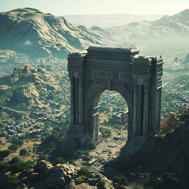 Triumphal Arch the Majestic Monumental Structure