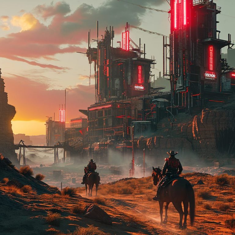 A Futuristic Cowboy Town