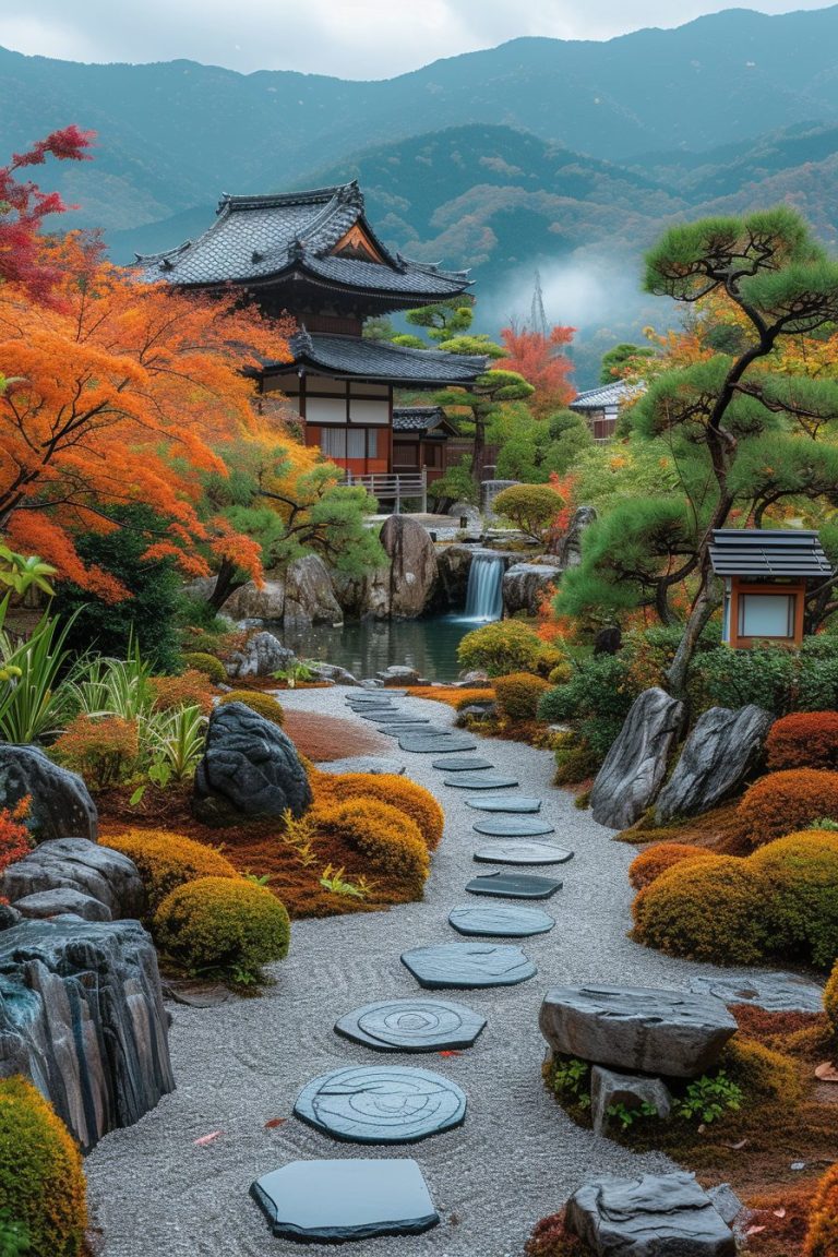 Japanese Gardens with Beautiful Landscape Views