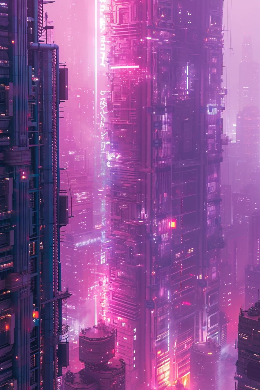 The Mega Buildings of Cyberpunk City