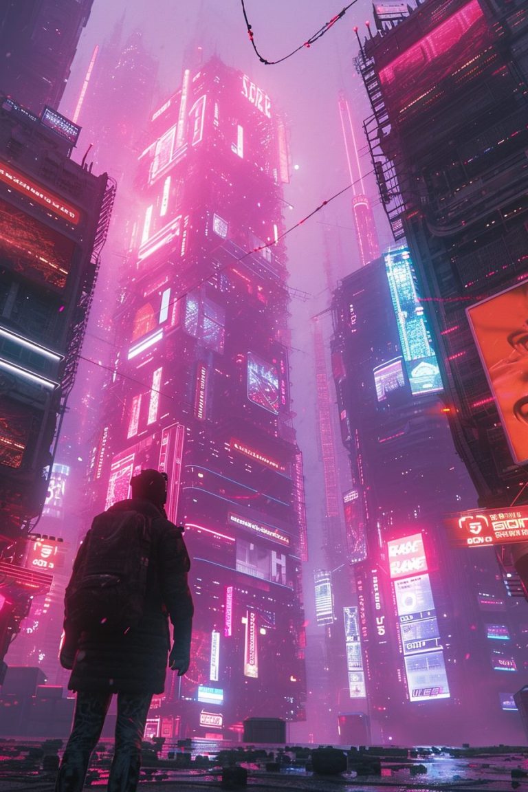 The Mega Buildings of Cyberpunk City