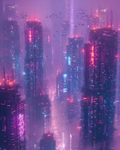 The Mega Buildings of Cyberpunk City