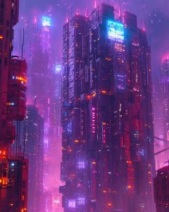 The Mega Buildings of Cyberpunk City