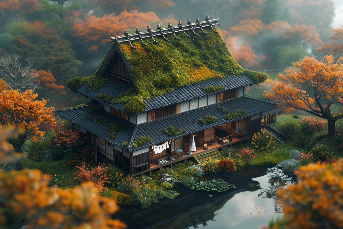 A Gassho-Zukuri Inspired Style House