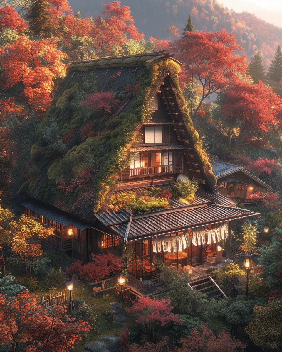A Gassho-Zukuri Inspired Style House