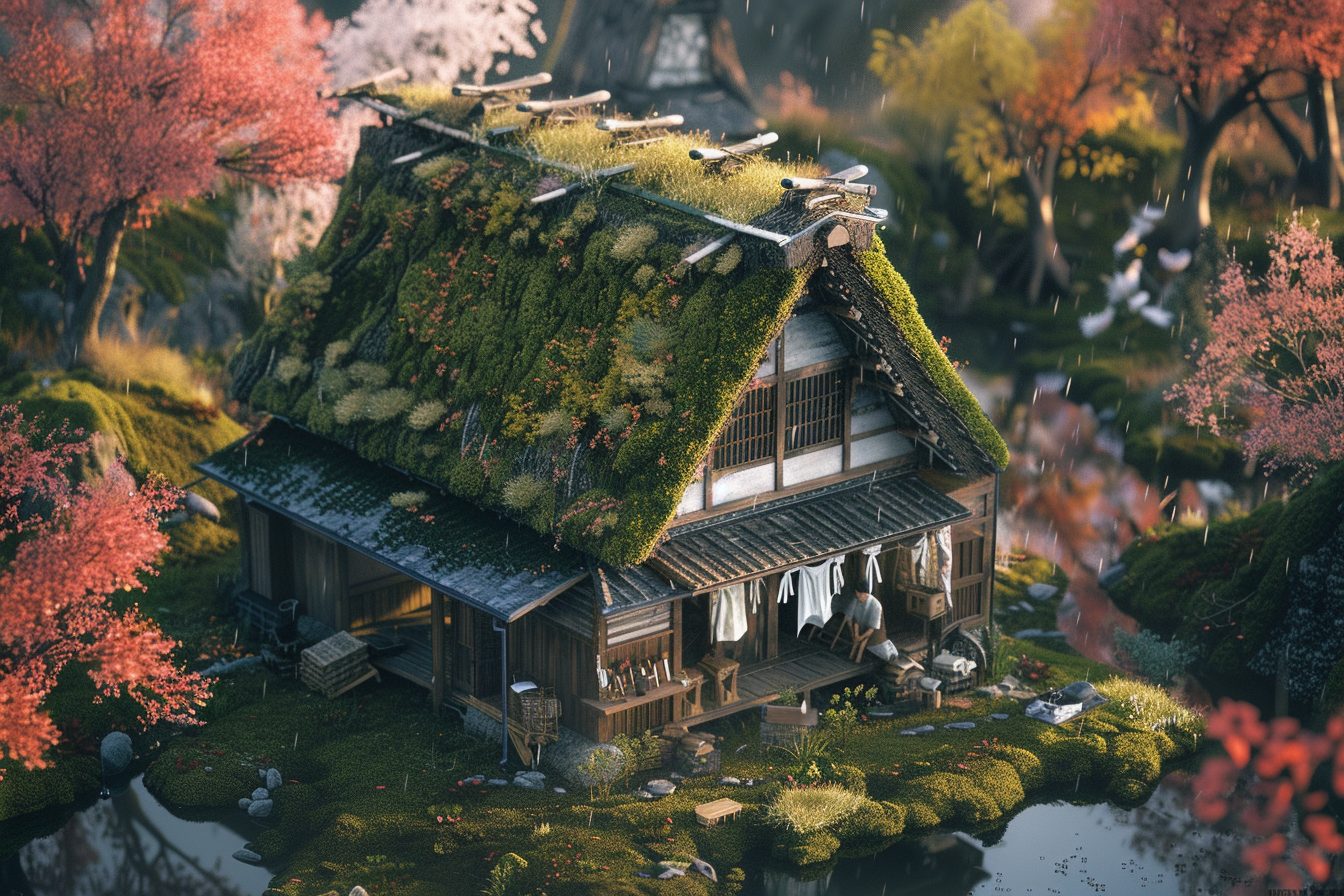 A Gassho-Zukuri Inspired Style House