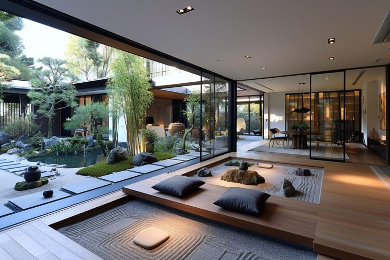 Modern Japanese Style Houses with Courtyard Gardens