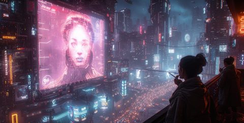 The Cyberpunk Cityscape and Its Dwellers