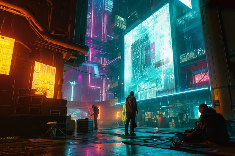 The Cyberpunk Cityscape and Its Dwellers