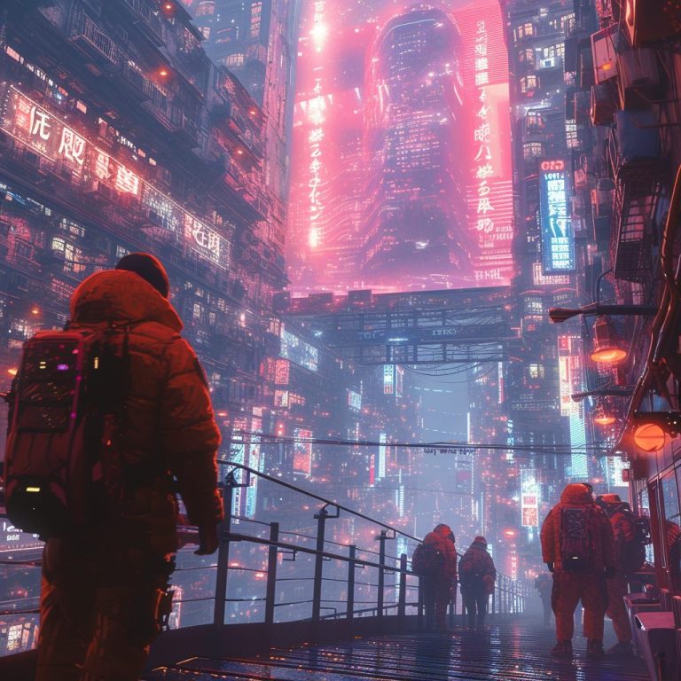 The Cyberpunk Cityscape and Its Dwellers