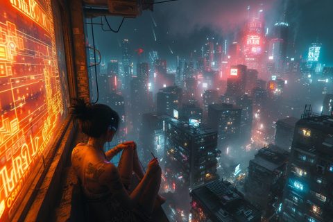 The Cyberpunk Cityscape and Its Dwellers