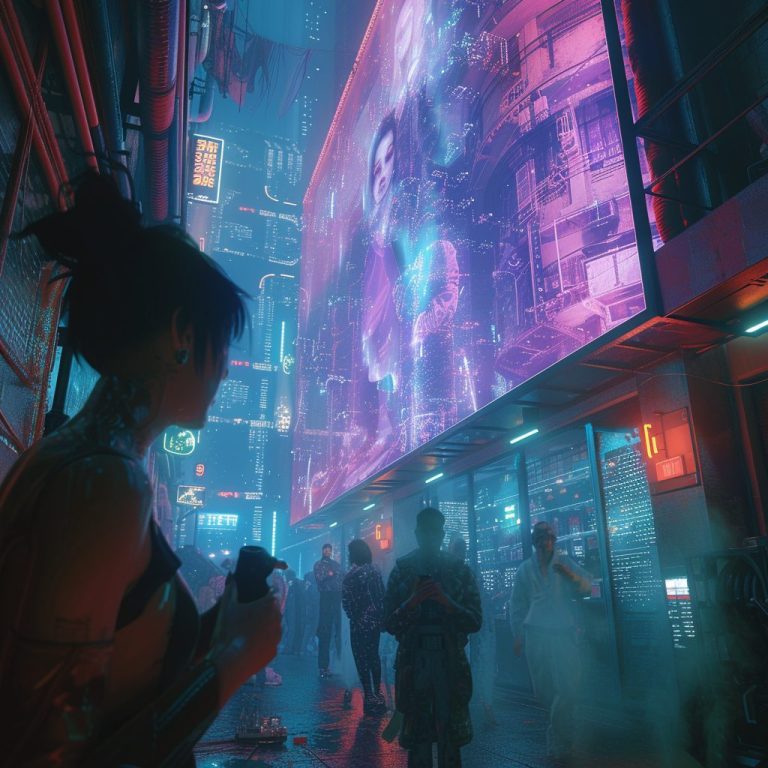 The Cyberpunk Cityscape and Its Dwellers