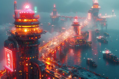 The Cyberpunk Lighthouse