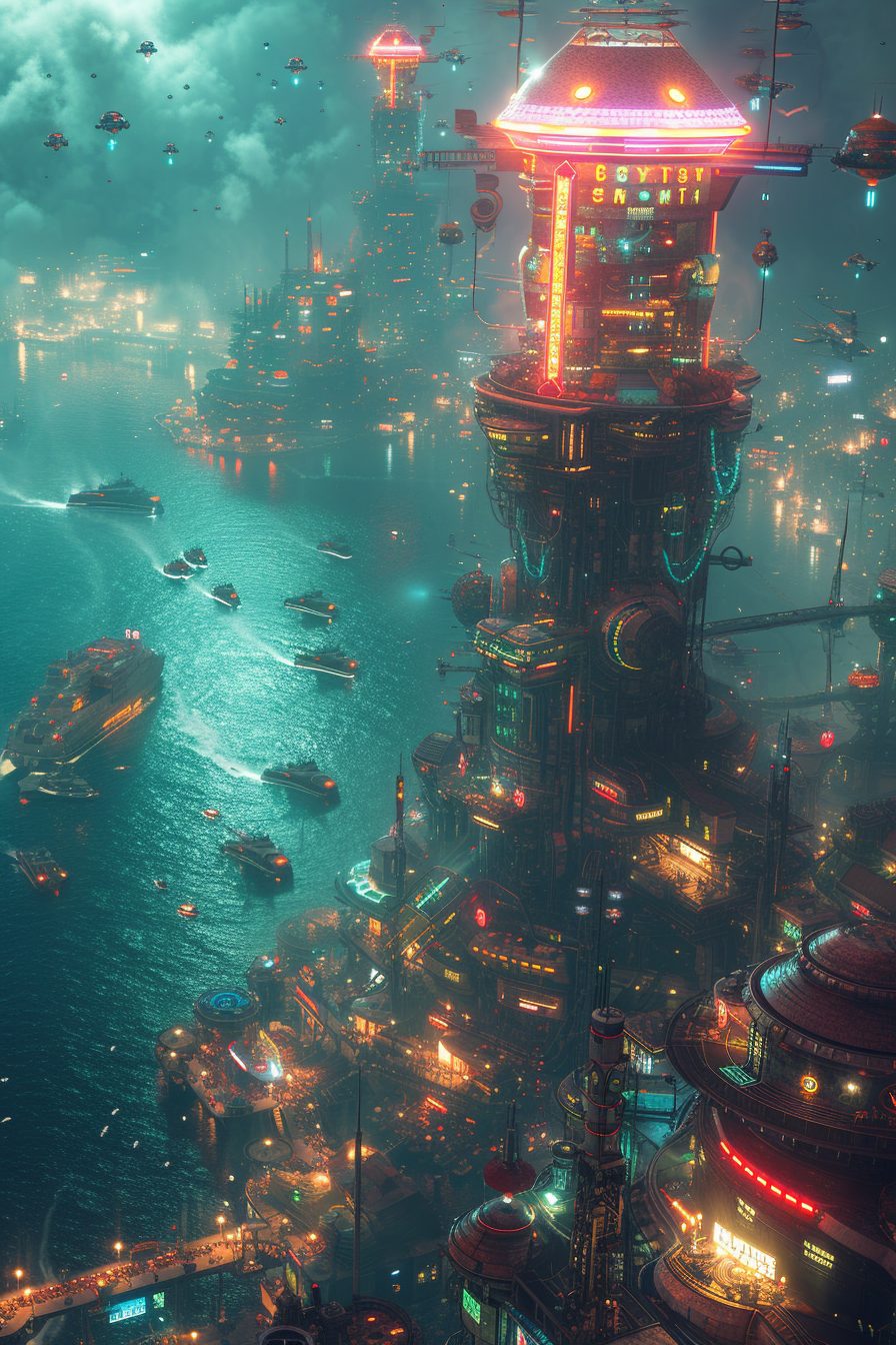 The Cyberpunk Lighthouse