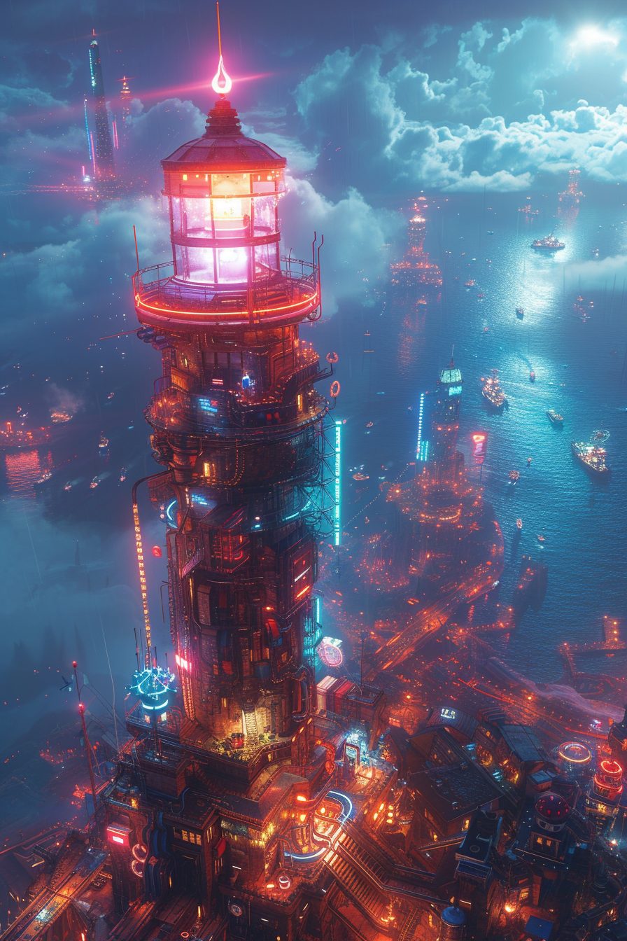 The Cyberpunk Lighthouse