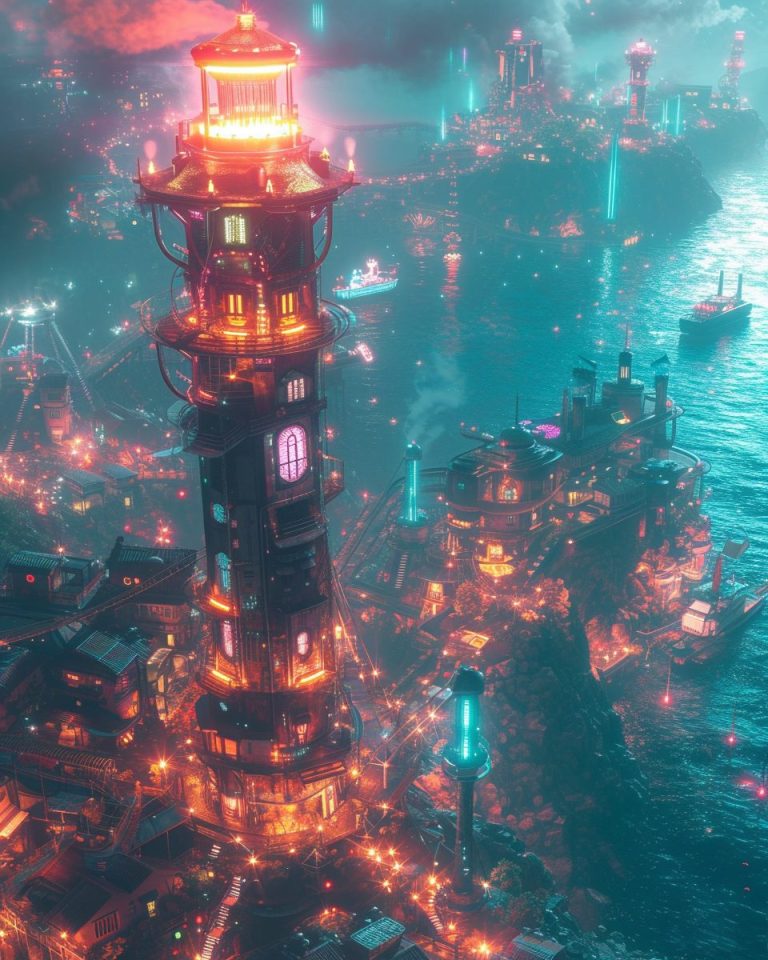 The Cyberpunk Lighthouse
