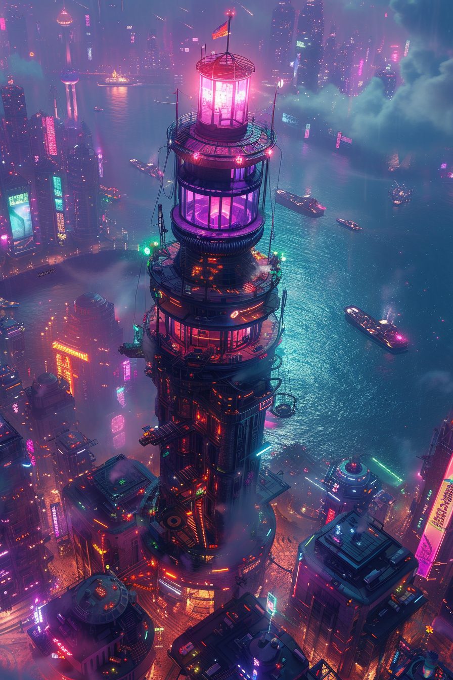 The Cyberpunk Lighthouse