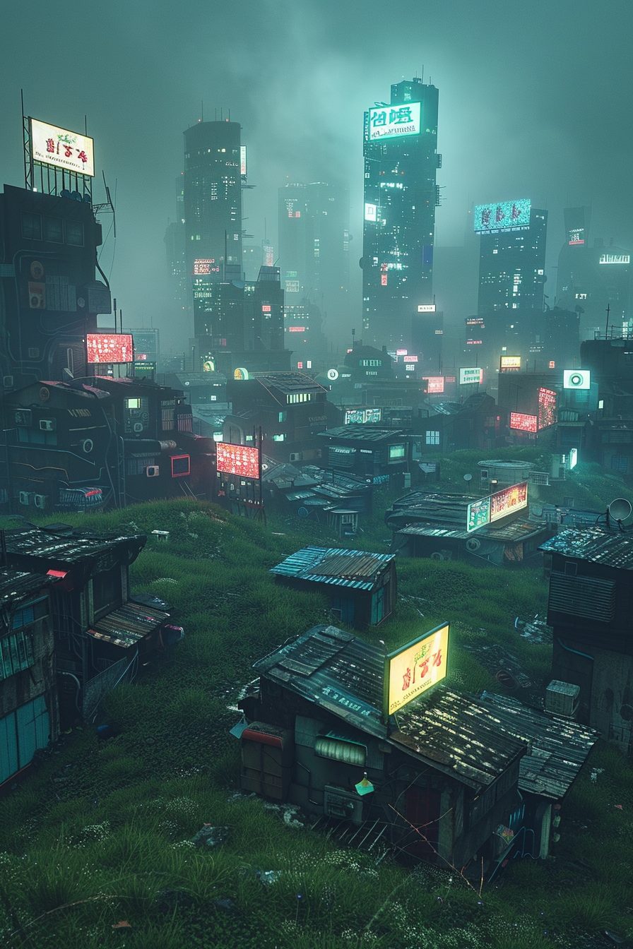The Houses Outside of Cyberpunk City