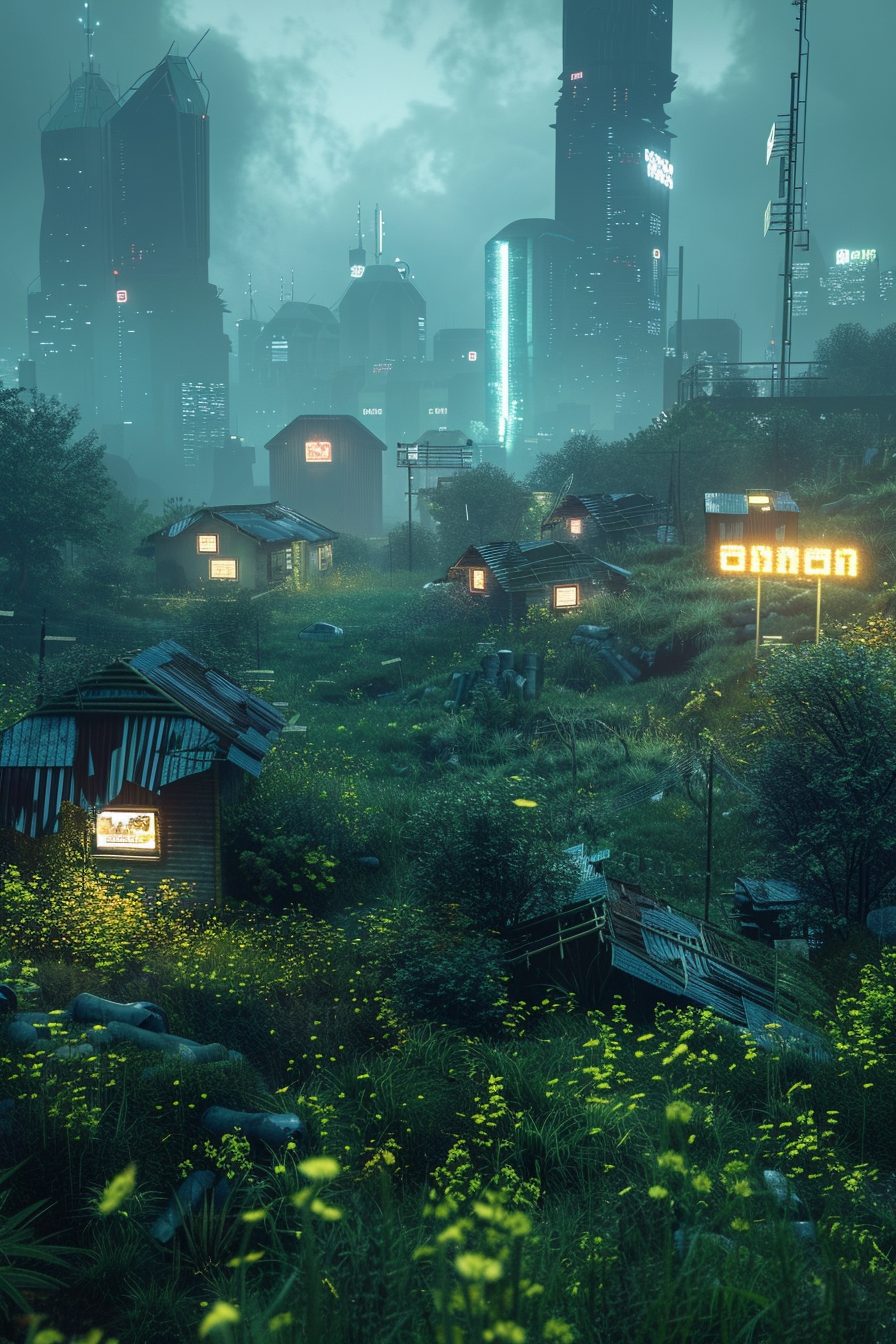 The Houses Outside of Cyberpunk City