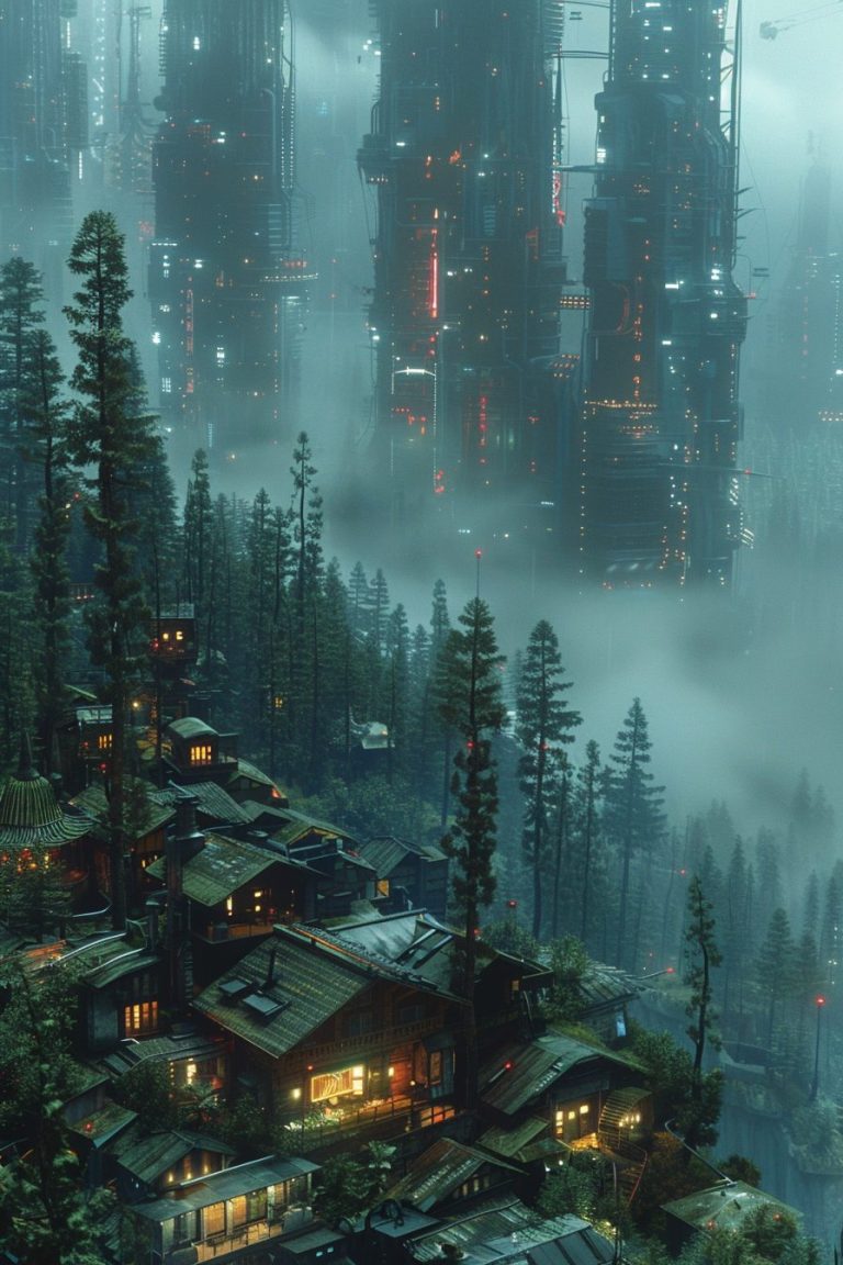 The Houses Outside of Cyberpunk City