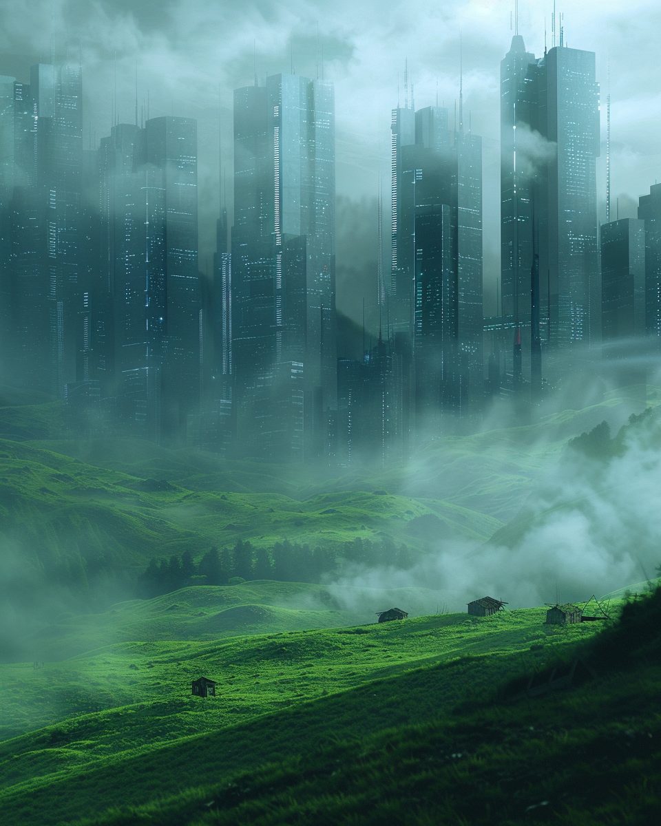 The Houses Outside of Cyberpunk City