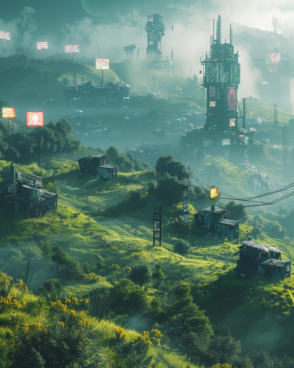 The Houses Outside of Cyberpunk City