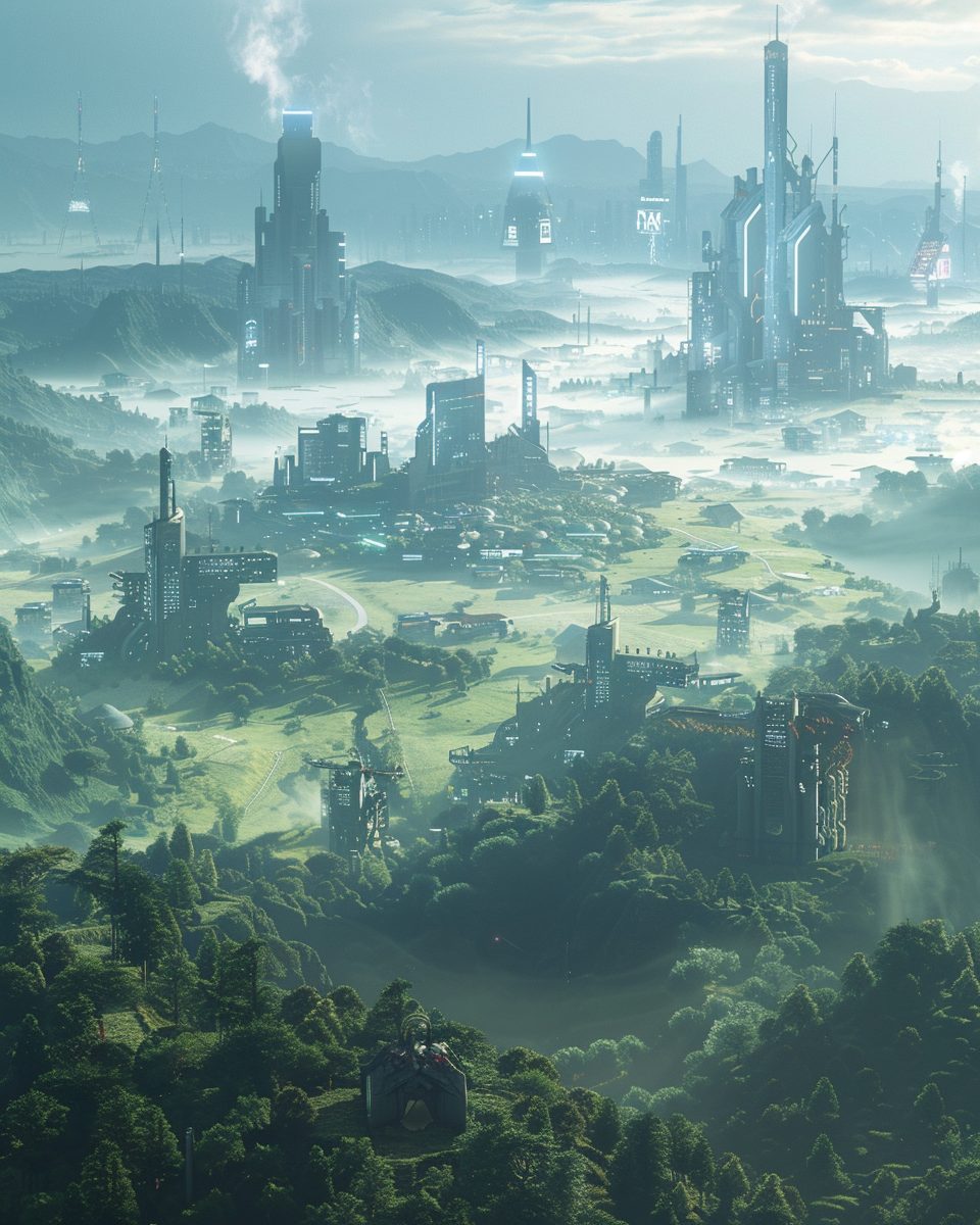 The Houses Outside of Cyberpunk City
