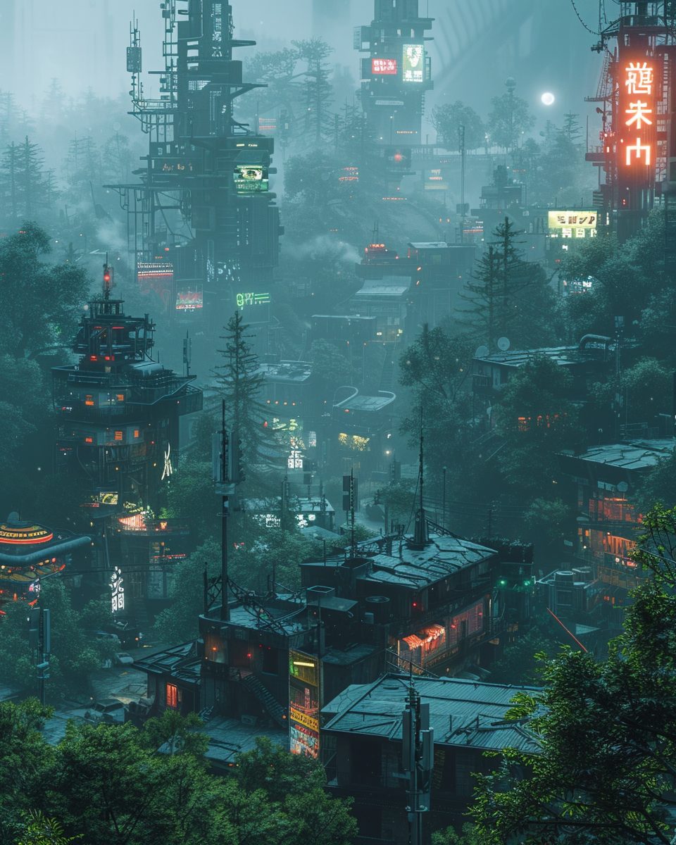 The Houses Outside of Cyberpunk City
