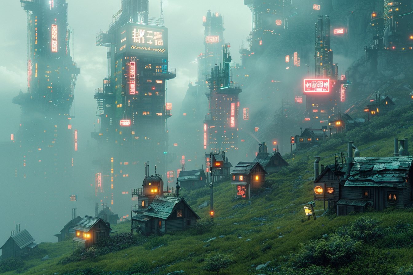 The Houses Outside of Cyberpunk City