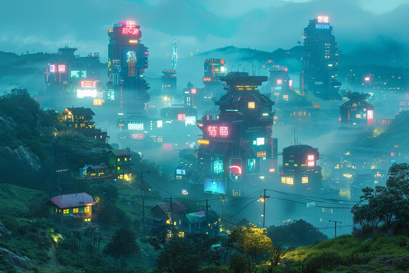 The Houses Outside of Cyberpunk City