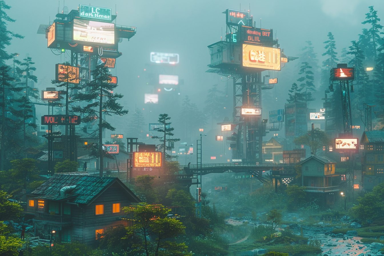 The Houses Outside of Cyberpunk City