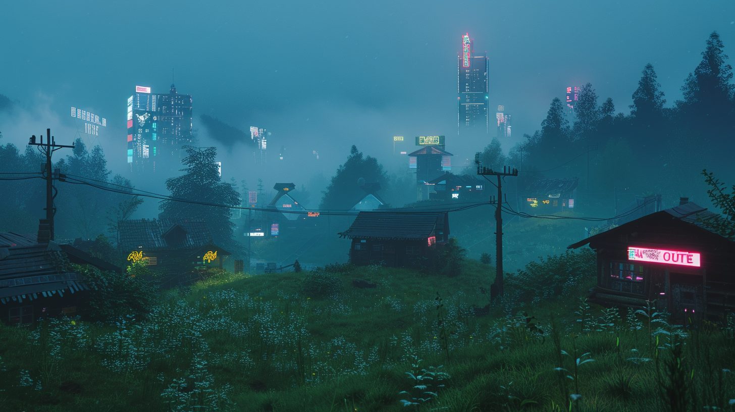The Houses Outside of Cyberpunk City