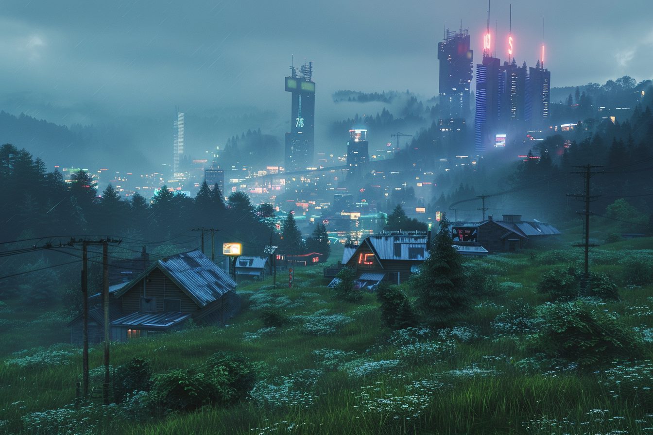 The Houses Outside of Cyberpunk City