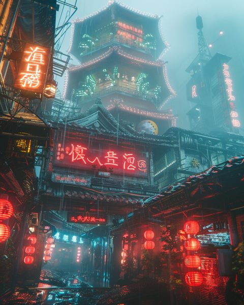 The Chinatowns of Cyberpunk City
