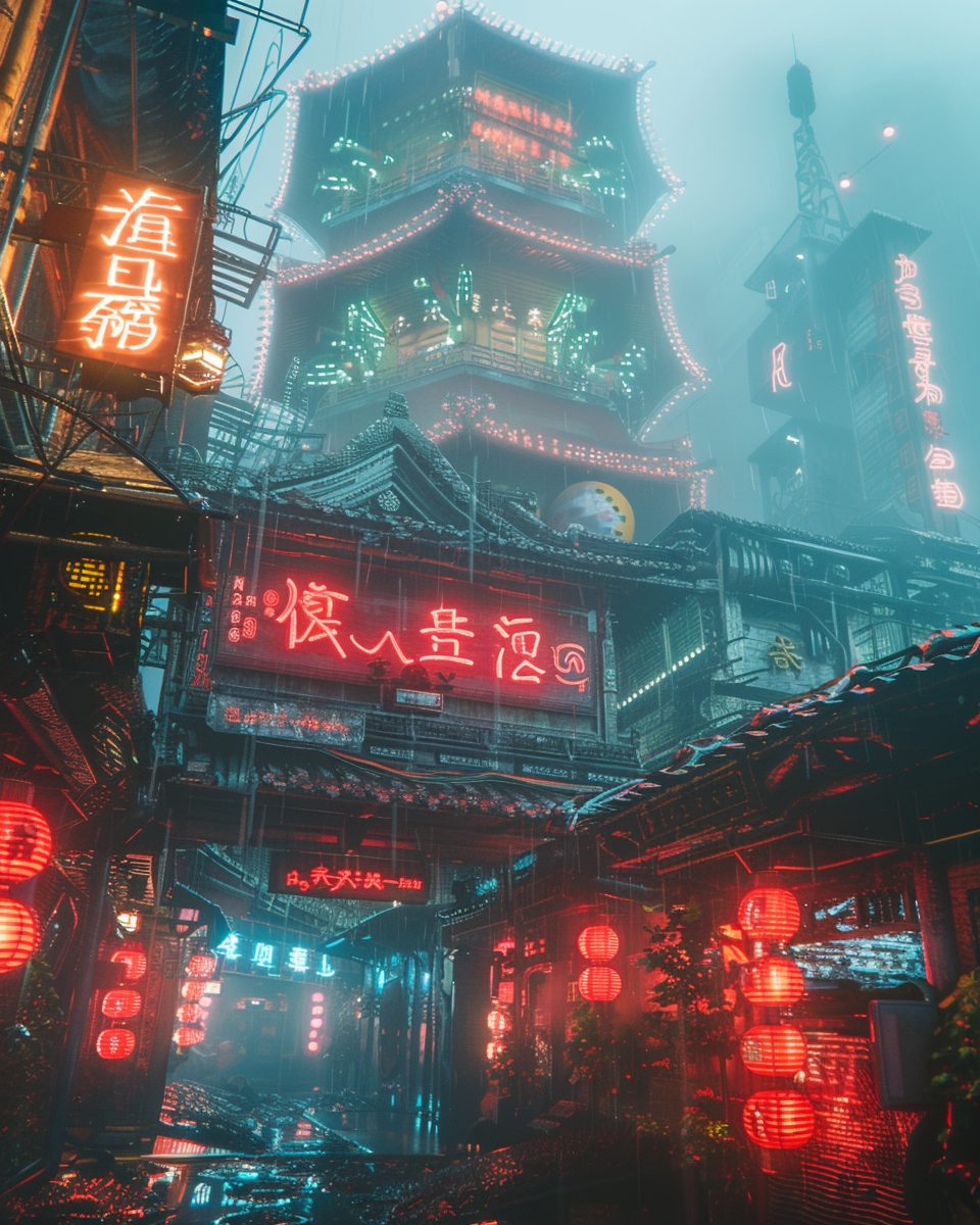 The Chinatowns of Cyberpunk City