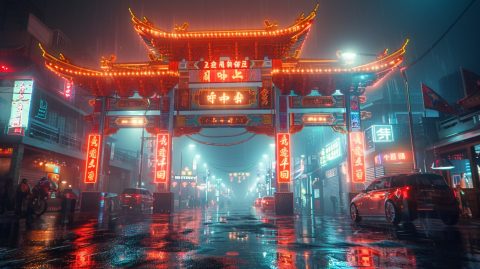 The Chinatowns of Cyberpunk City