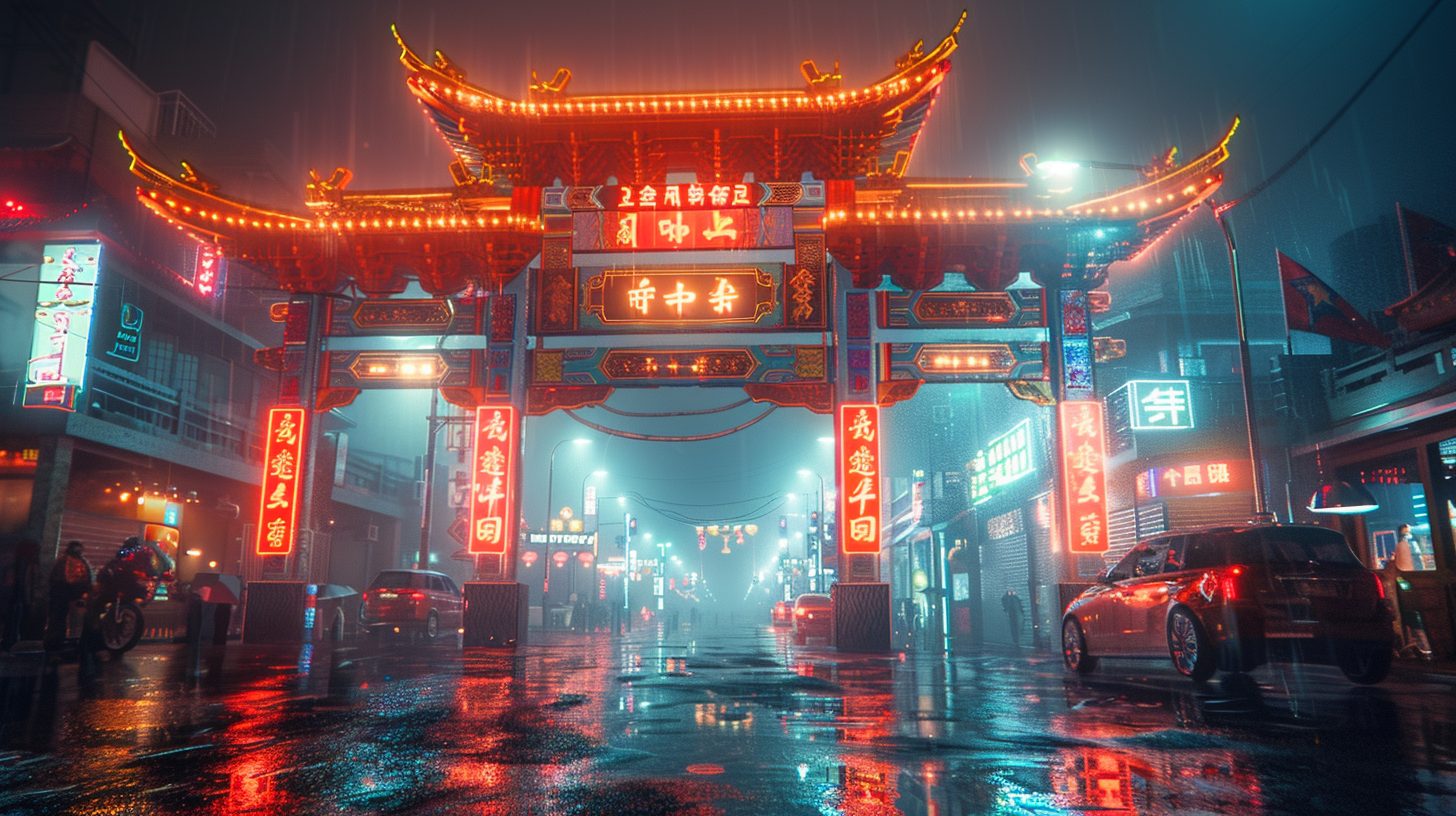 The Chinatowns of Cyberpunk City